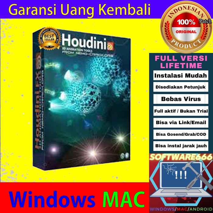 Jual Software Membuat Animasi 3D: SideFX Houdini FX 18 [WIN] | Shopee ...