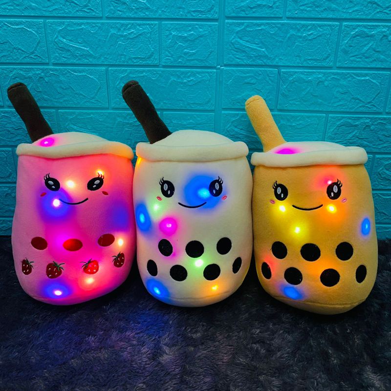 Jual Boneka boba milk tea brown sugar led tinggi 35cm diameter 20cm ...