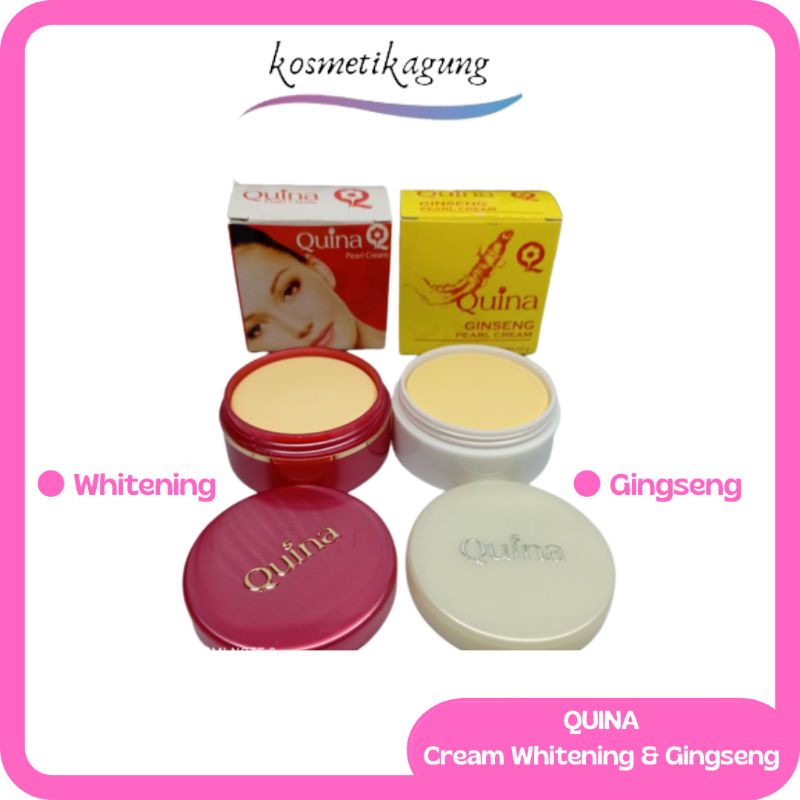 Jual QUINA Whitening Pearl Cream | Whitening | Gingseng | | Shopee ...