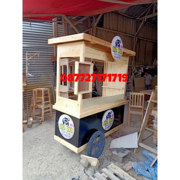 Jual gerobak kayu/gerobak minimalis/gerobak kayu jatibelanda | Shopee ...