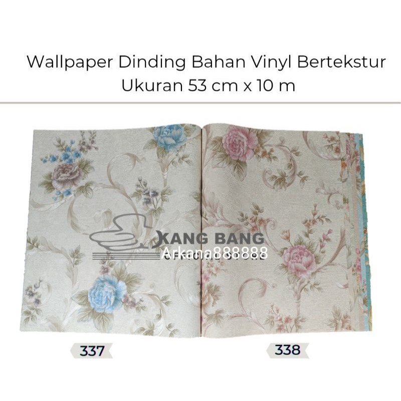 Jual Wallpaper dinding vinyl bertekstur premium isi 10meter x 53cm ...