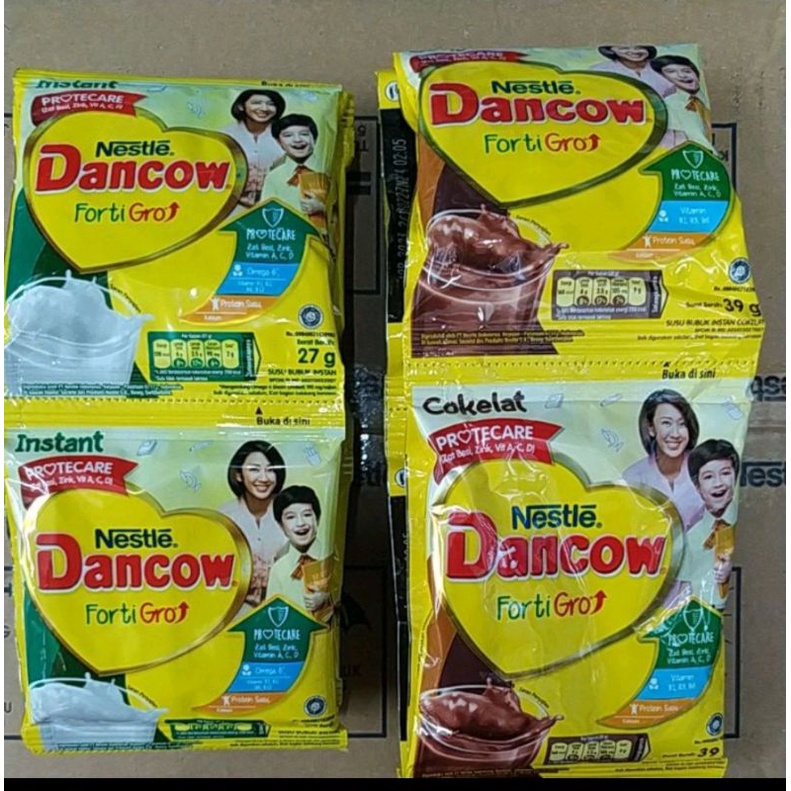 Jual Susu Dancow Instan dan Coklat Rencengan (Isi 10 Sachet) | Shopee ...