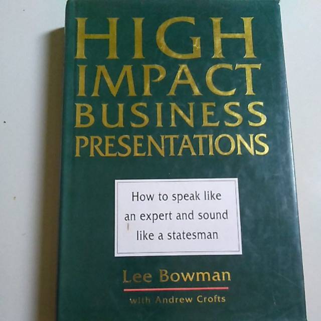 Jual Buku High Impact Business Presentations | Shopee Indonesia Jual Buku High Impact Business Presentations | Shopee Indonesia