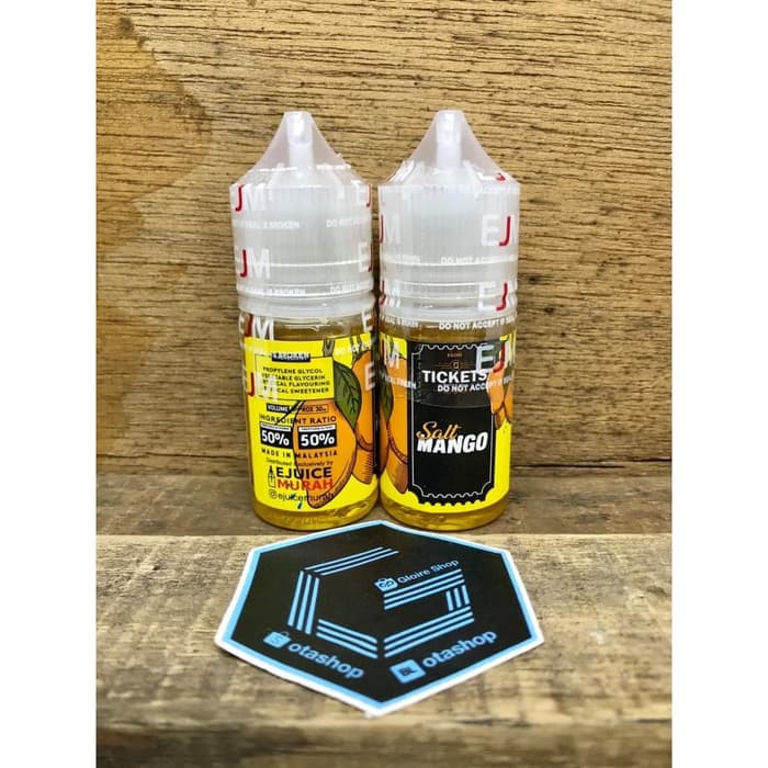 Jual Salt Nic EJM Tickets Mango 30ml 35mg liquid pod pods vape usa ...