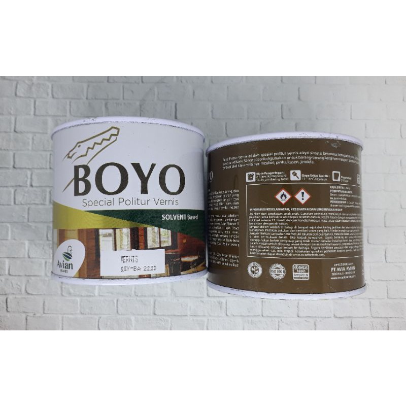 Jual Boyo special politur vernis plitur kayu solvent based | Shopee ...