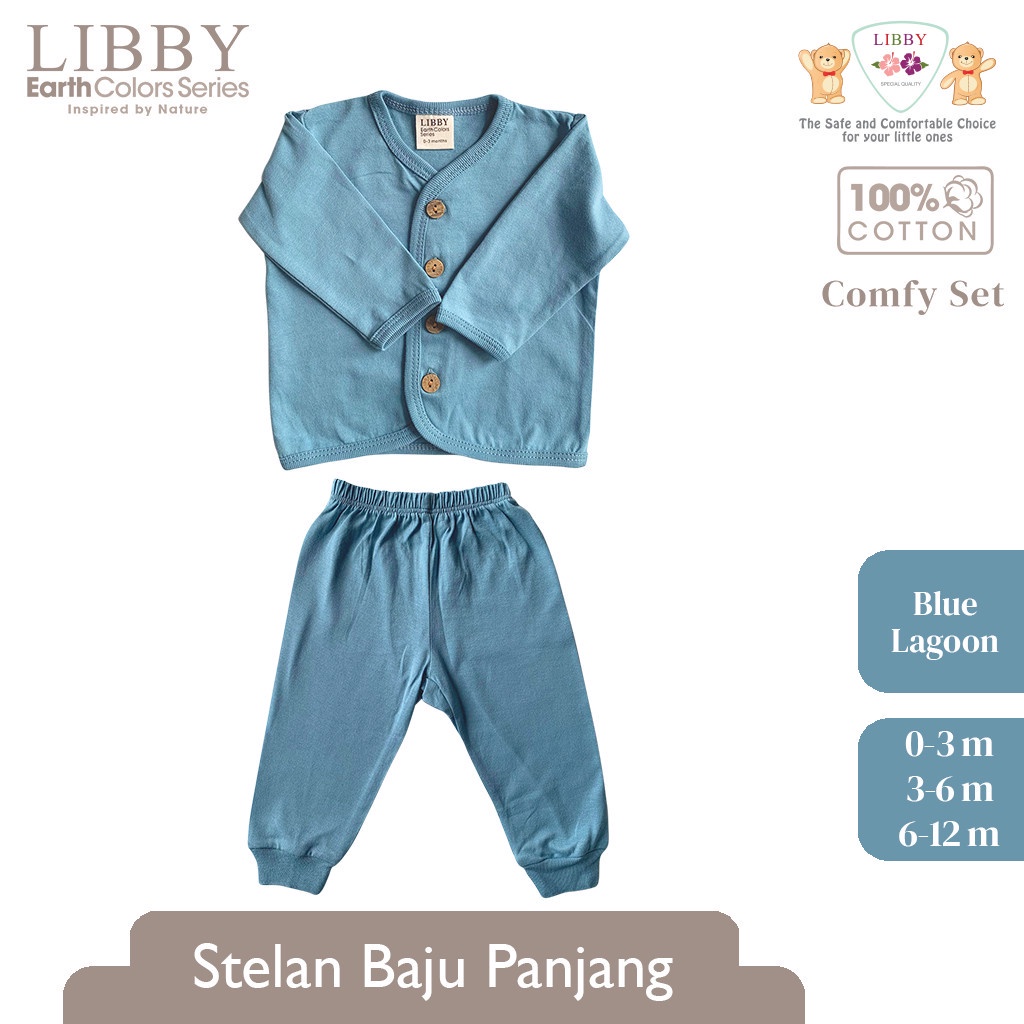 Jual LIBBY COMFY SET EARTH COLOR SERIES Setelan Panjang Kancing Depan ...