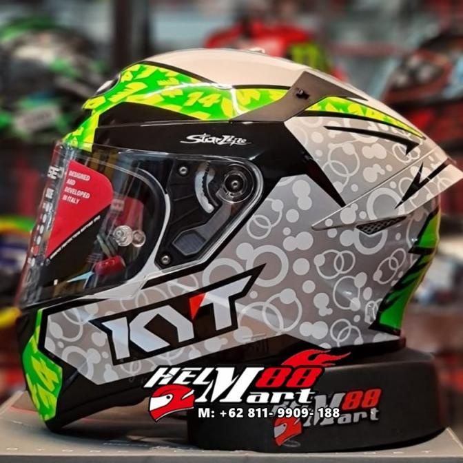 Jual Helm KYT TT Course ARBOLINO Moto GP Helm KYT Fullface TTCourse | Shopee Indonesia