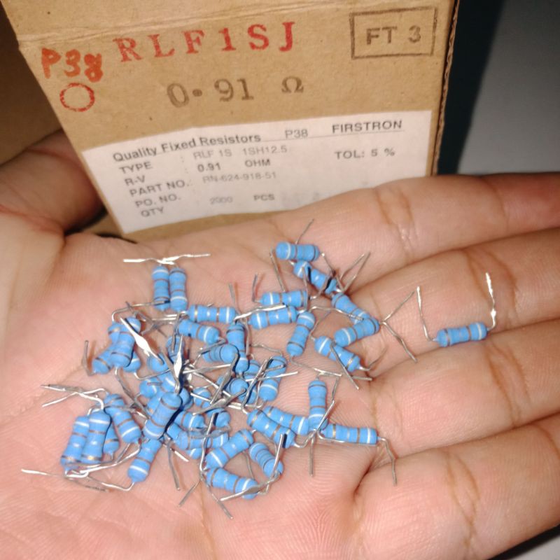 Jual resistor 0.91ohm 1w FIRSTRON ORIGINAL RESISTOR | Shopee Indonesia