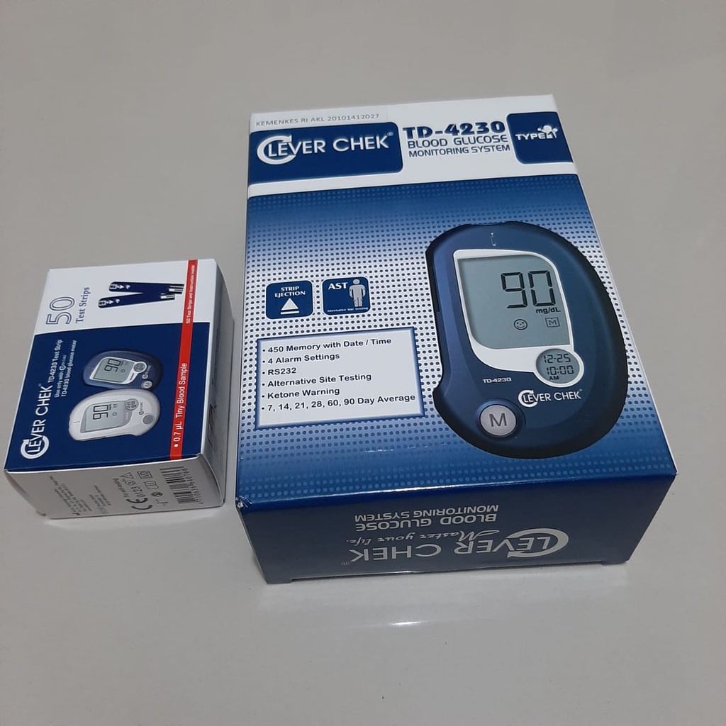 Jual CLEVER CHEK BLOOD GLUCOSE TES PAKET ALAT DAN STRIP | Shopee Indonesia