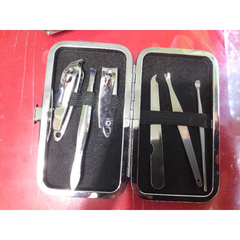 Jual Pedicure & Manicure Complete Set 6 in 1 Paket Gunting Kuku Lengkap ...