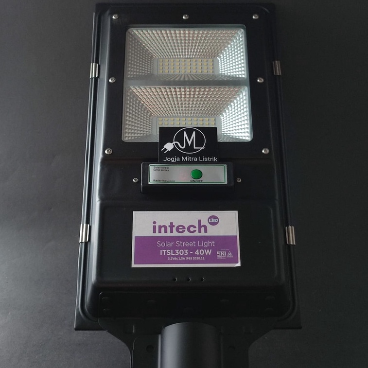 Jual LAMPU JALAN PJU LED, SOLAR STREET LIGHT INTECH ITSL303 40 WATT ...