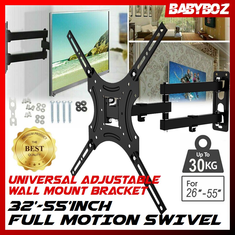 Jual BABYBOZ - CNXD Telescopic TV Bracket FULL MOTION SWIVEL 6 ARAH ...