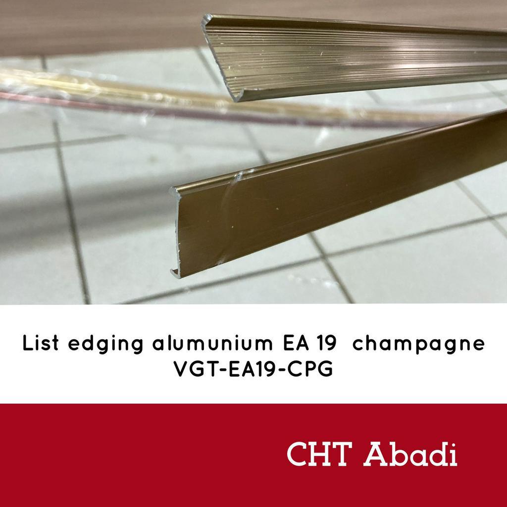 Jual LIST EDGING ALUMUNIUM EA 19 CHAMPAGNE | Shopee Indonesia