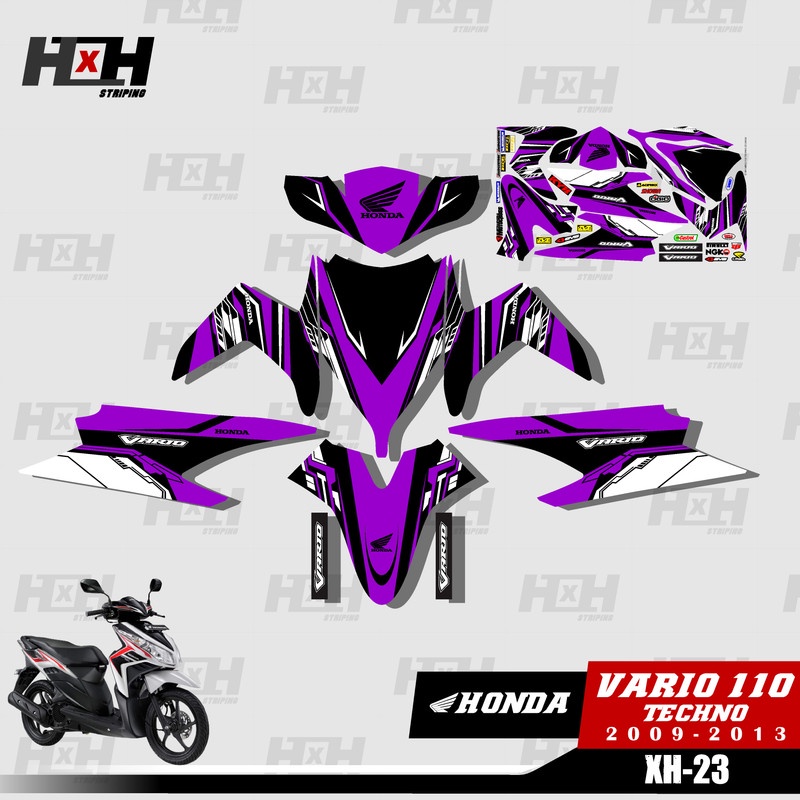 Jual Decal Stiker Fullbody Vario 110 Techno Karbu 2009 - 2013 Sticker ...