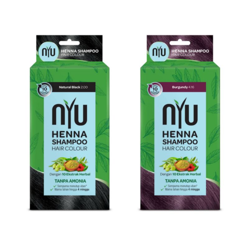 Jual NYU HENNA SHAMPOOHAIR COLOR 20ML | Shopee Indonesia