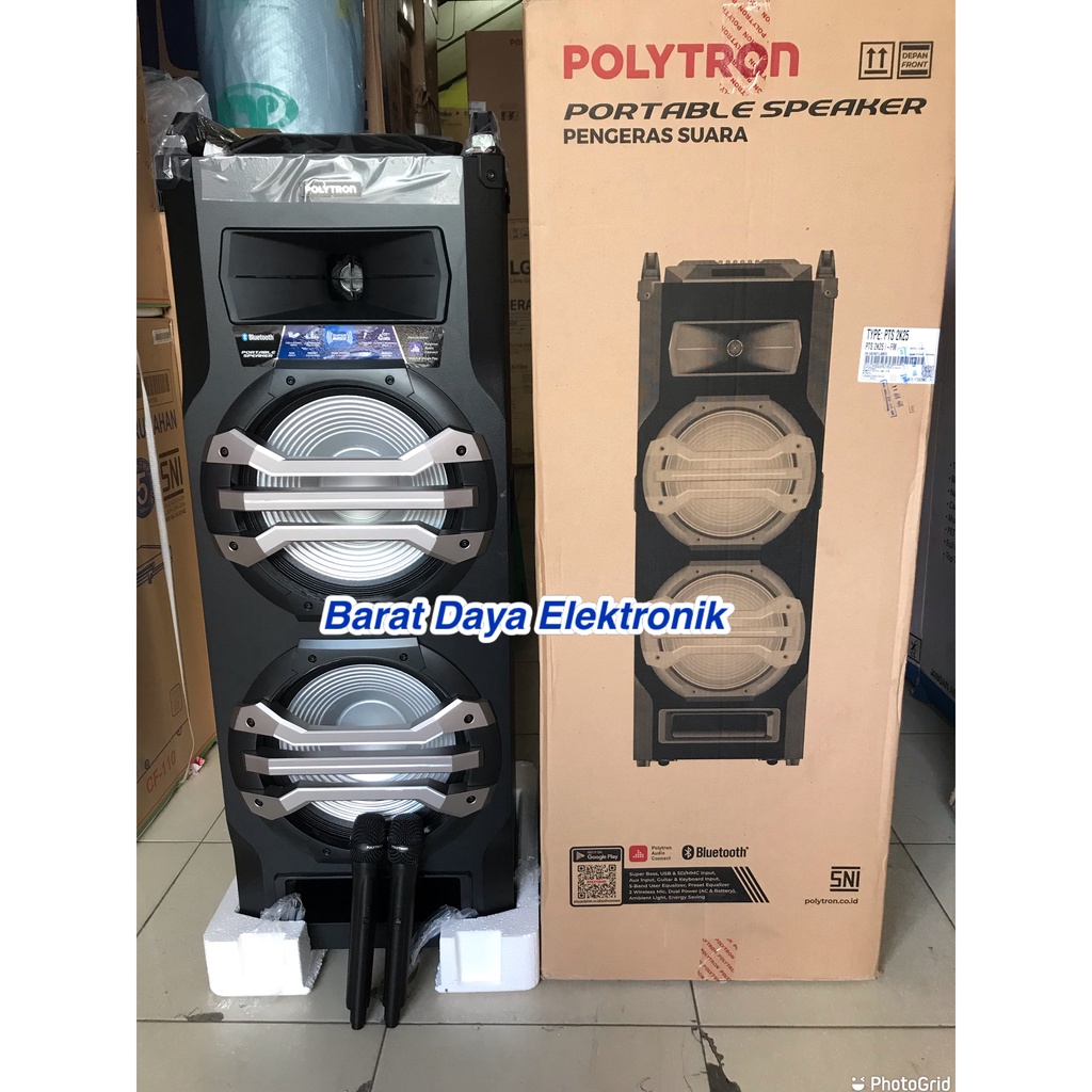 Jual SPEAKER AKTIF POLYTRON PTS 12KF25 SPEAKER PORTABLE KARAOKE ...