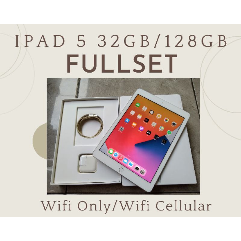 Jual Ipad 5 32gb & 128gb 2017 Fullset Original | Shopee Indonesia