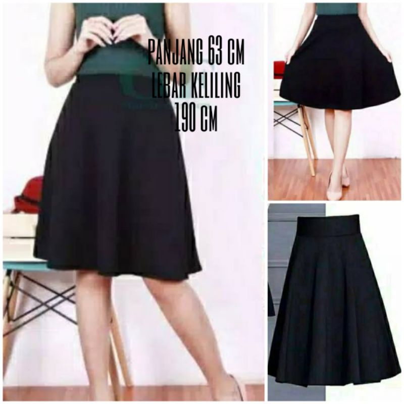 Jual Rok mini flare style korea/Rok span fashion/Rok kerja | Shopee ...