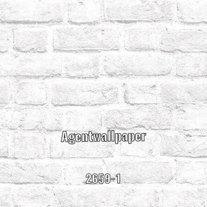 Jual Wallpaper Dinding Korea motif Batu bata Putih Abu 3D | Shopee ...