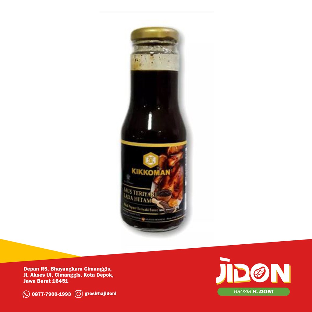 Jual Kikkoman Teriyaki Lada Hitam Sauce HALAL Botol 300 Gr | Shopee ...