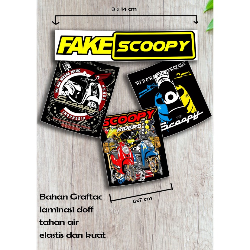 Jual ISI 5 PCS STIKER KOMUNITAS SCOOPY STICKER CLUB SCOOPY | Shopee ...