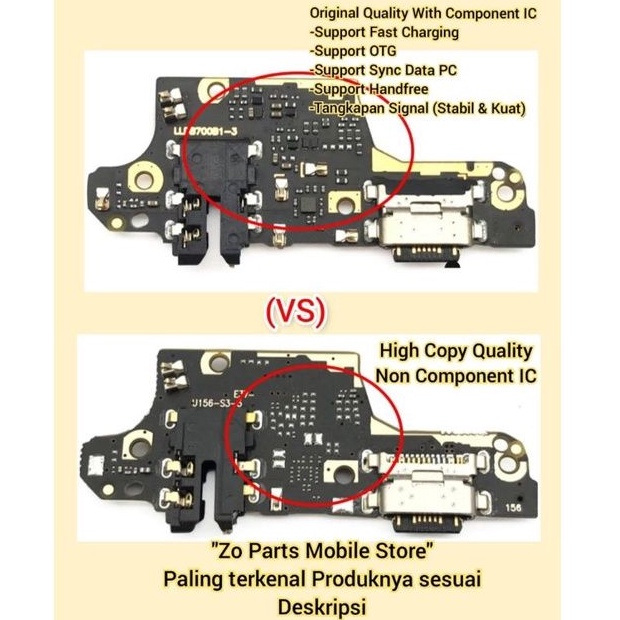 Jual Konektor Charger Type C Konektor Handfree Mic Xiaomi Poco X3 Pro (Original Quality ...