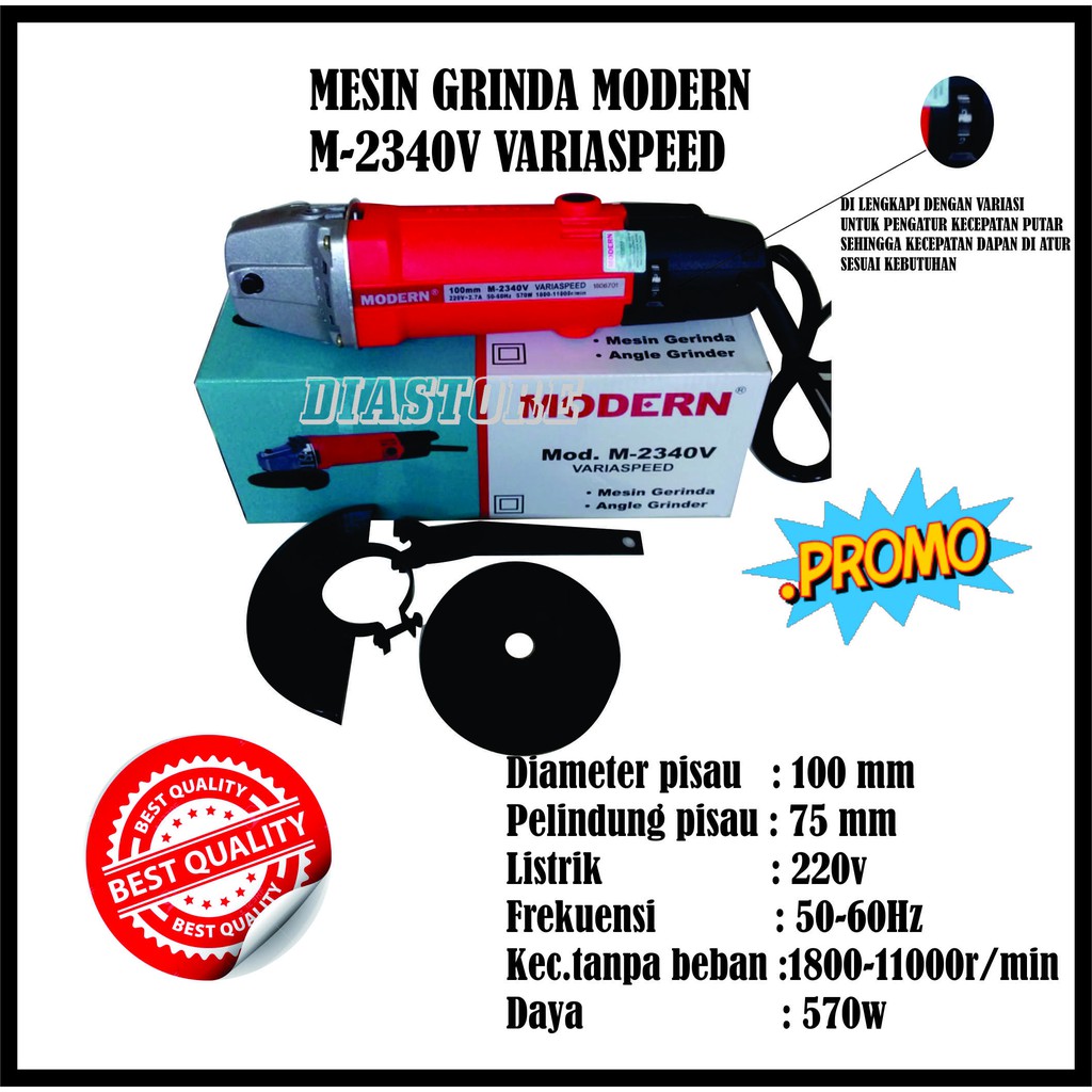 Jual terbaru Mesin grinda modern mod M-2340v VARIASPEED Mesin grinda ...