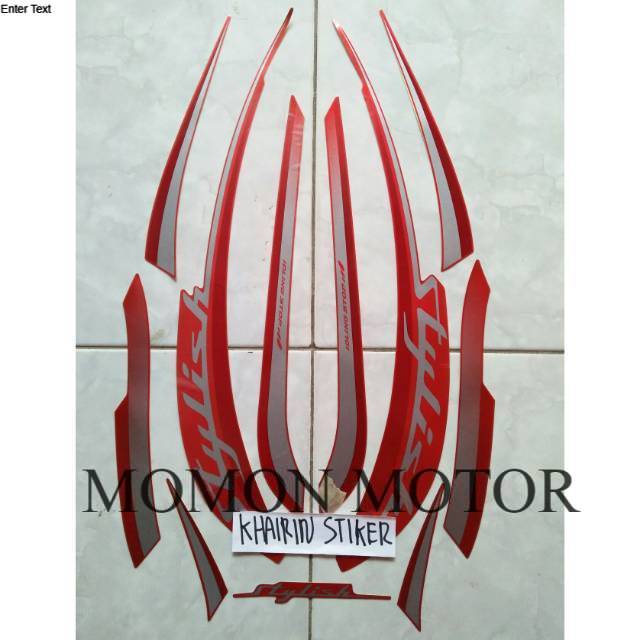 Jual Striping scoopy stylish 2019 merah dof honda ready stock | Shopee ...
