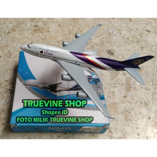 Jual Miniatur Pesawat Terbang THAI AIRWAYS (Diecast FULL BESI / METAL) | Shopee Indonesia