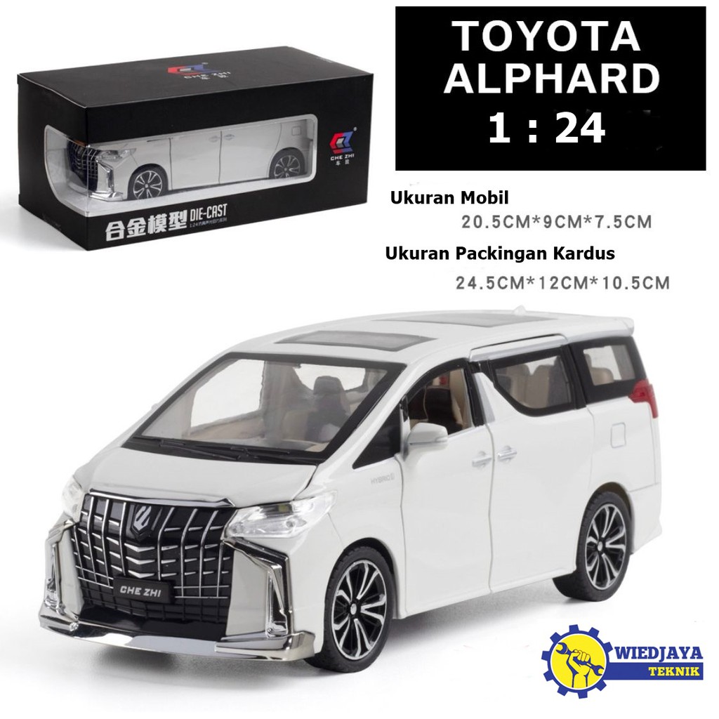 Jual DIECAST MOBIL TOYOTA ALPHARD NEW REBORN 1:24 MINIATUR MOBIL MAINAN ...