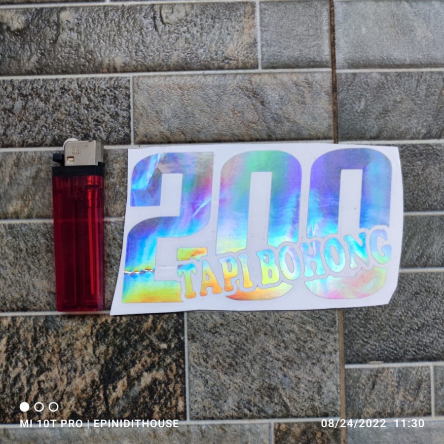 Jual Stiker 125 cc tapi Bohong Bisa Custom Angka Viral Hologram Motor Cut | Shopee Indonesia