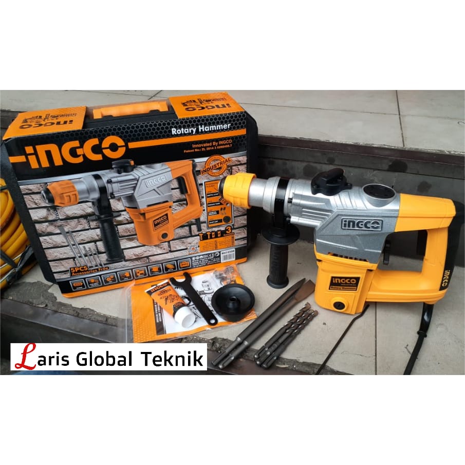 Jual Rotary Hammer 28MM Jack Hammer mesin bobok beton INGCO RH10508 ...