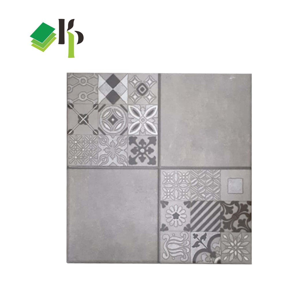 Jual Keramik Lantai Saafia Madain Deco Grey 40x40 | Shopee Indonesia