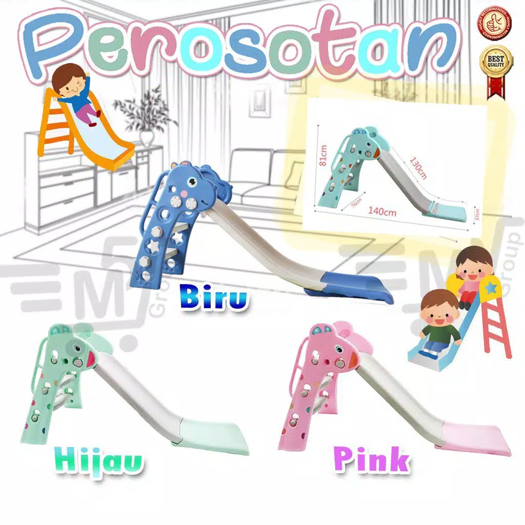 Jual Mama Toys Perosotan Jerapah Mini Seluncuran 130cm | Shopee Indonesia