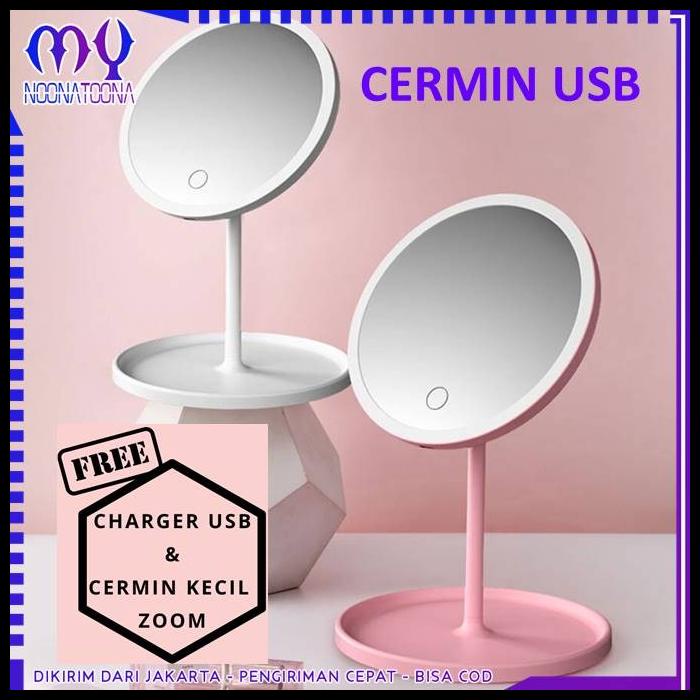 Jual Mirror With Led Portable Vanity Mirror Kaca Rias Make Up Cermin ...