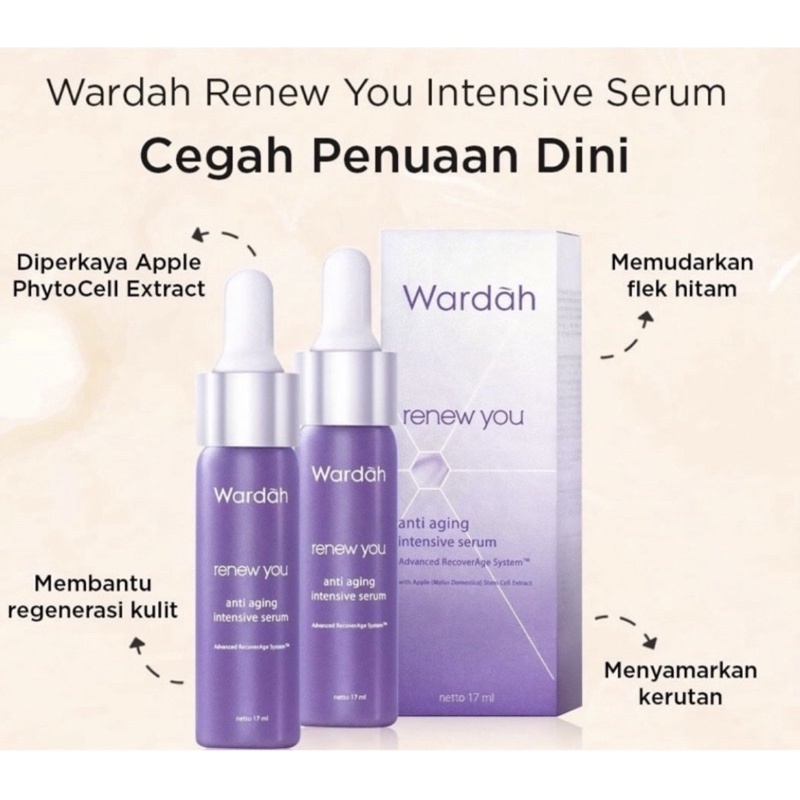 Jual WARDAH Renew You Intensive Serum 15 ml | Shopee Indonesia