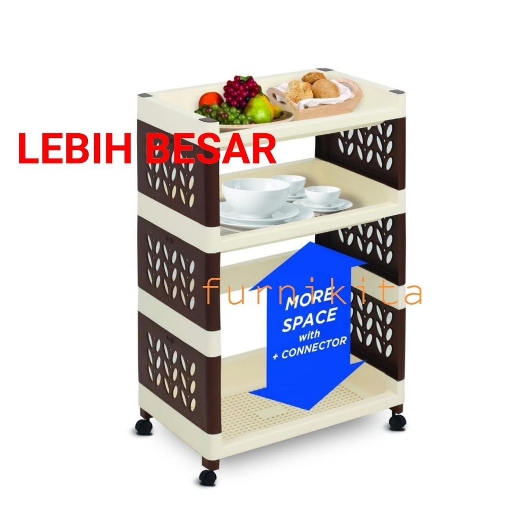 Jual RAK SUSUN SERBAGUNA PLASTIK ROVEGA SUSUN 3 SMW 310 -UKURAN BESAR ...