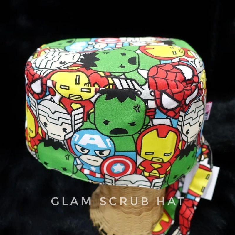 Jual Topi operasi avenger marvel karakter - scrub hat - topi bedah ...
