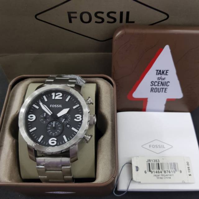 Jual FOSSIL JR1353 ORIGINAL CHRONOGRAPH PLUSBOXTIN -JAM TANGAN PRIA ...