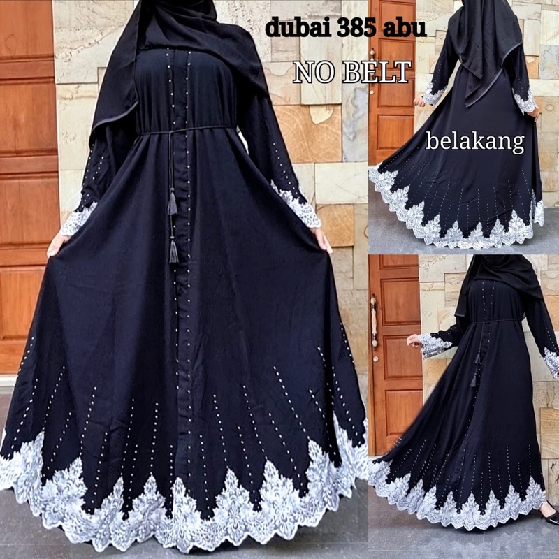 Jual Abaya Hitam Mewah Pesta Dress Maxi Bordir Saudi Zephy Turkey Gamis ...