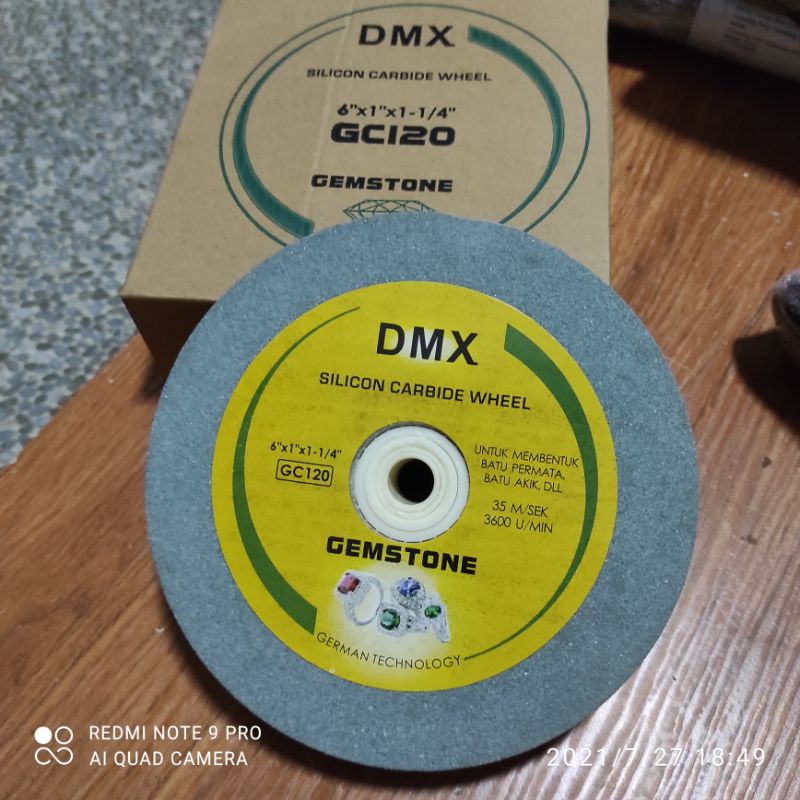 Jual batu gerinda GC 120 6" X 1 X 1-1/4" DMX batu poles batu akik | Shopee Indonesia