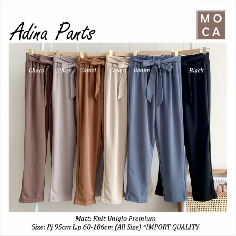 Jual ADINA PANTS BY MOCA / CELANA SANTAI / CELANA BAHAN KAOS UNIQLO | Shopee Indonesia