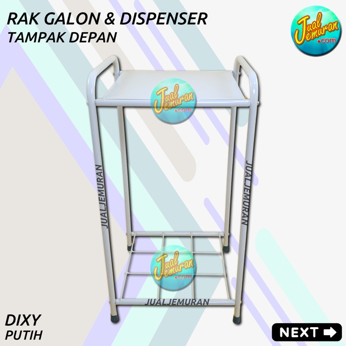 Jual Rak Galon Dispenser Besi 2 Susun Warna Putih 053 | Shopee Indonesia