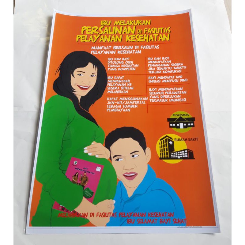 Jual Poster Ke-80, Ibu Melakukan Persalinan Difasilitas Pelayanan ...