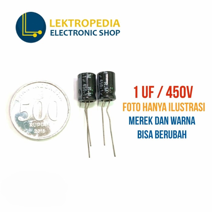 Jual Elco 1uf 450v Kapasitor 1 uf mikro 450 v volt 450volt Elko ...