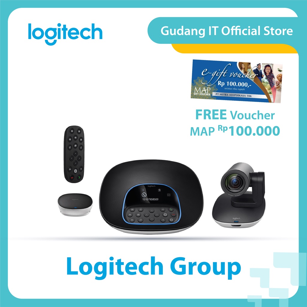 Jual Logitech Group Video Conference HD | Shopee Indonesia