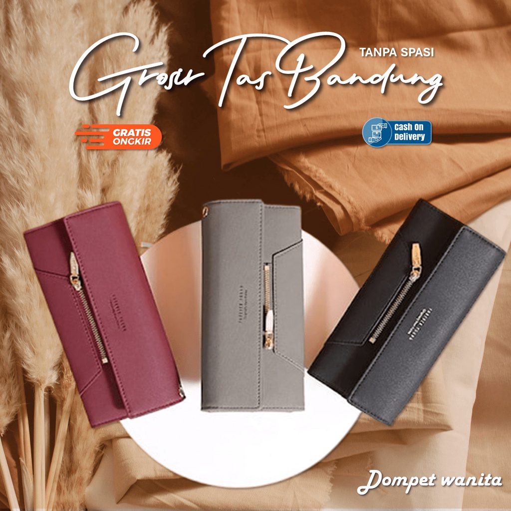 Jual GROSIR DOMPET PANJANG WANITA SILVIA IMPORT KULIT MURAH CEWEK ...