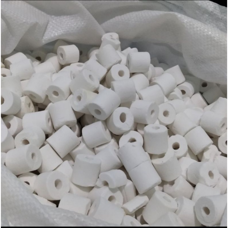 Jual Bioring Bio Ring Ceramic Ring filter aquarium kolam 1 kg | Shopee ...