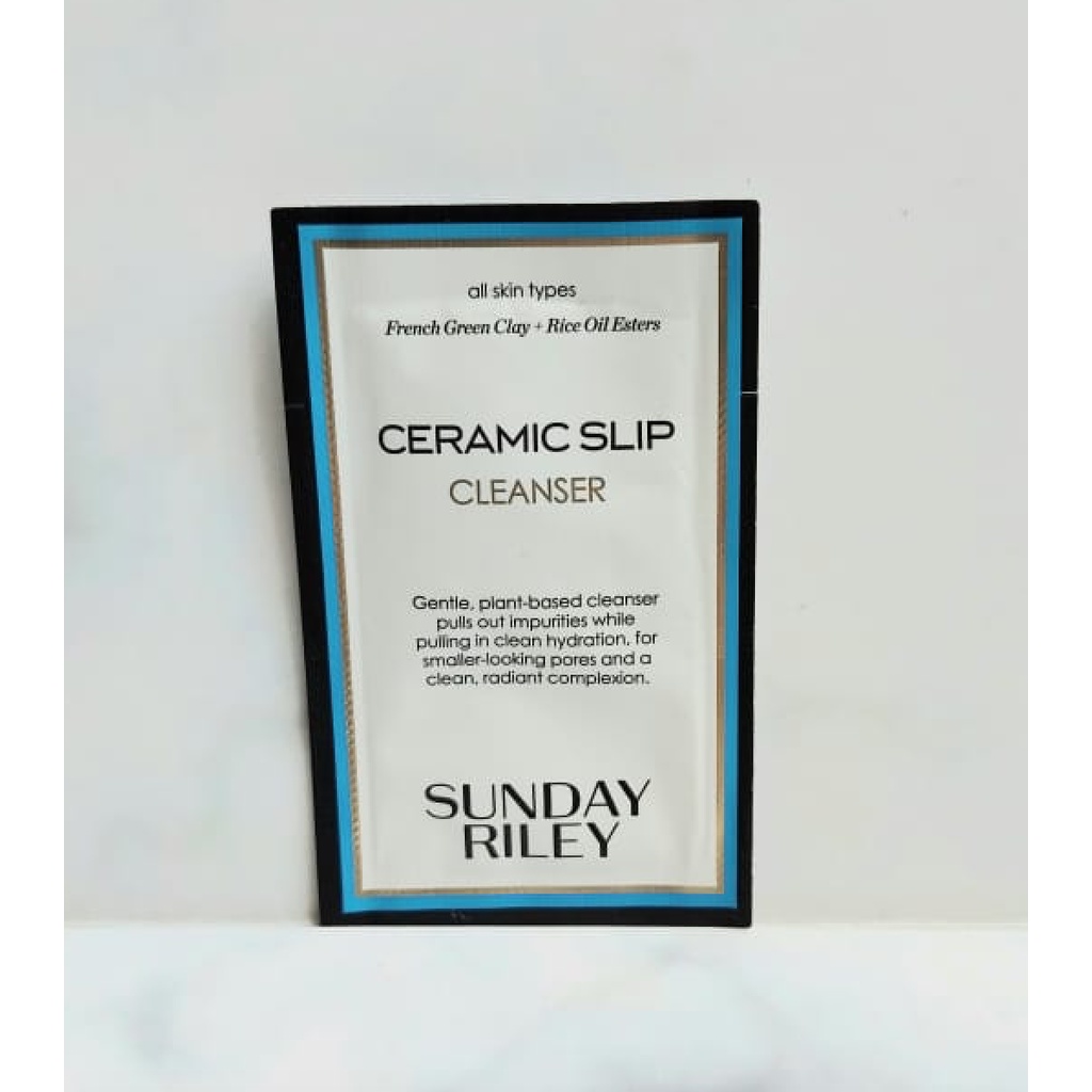 Jual Sunday Riley Ceramic Slip Cleanse - sample sachet | Shopee Indonesia