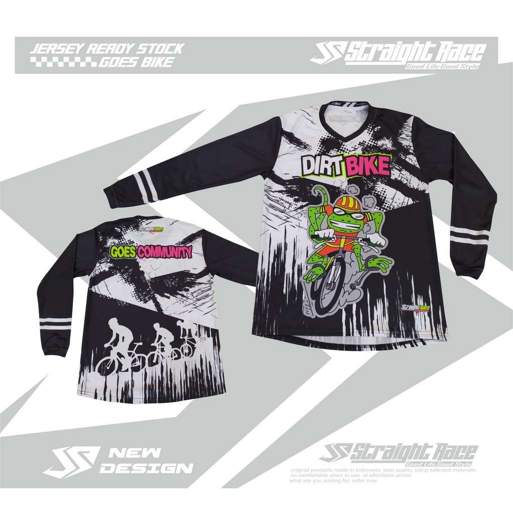 Jual JERSEY SEPEDA GOES /MTB DUNHILL STRAIGHT RACE | Shopee Indonesia
